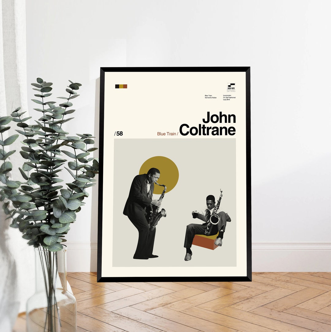 John Coltrane Poster John Coltrane Print Abstract Poster - Etsy
