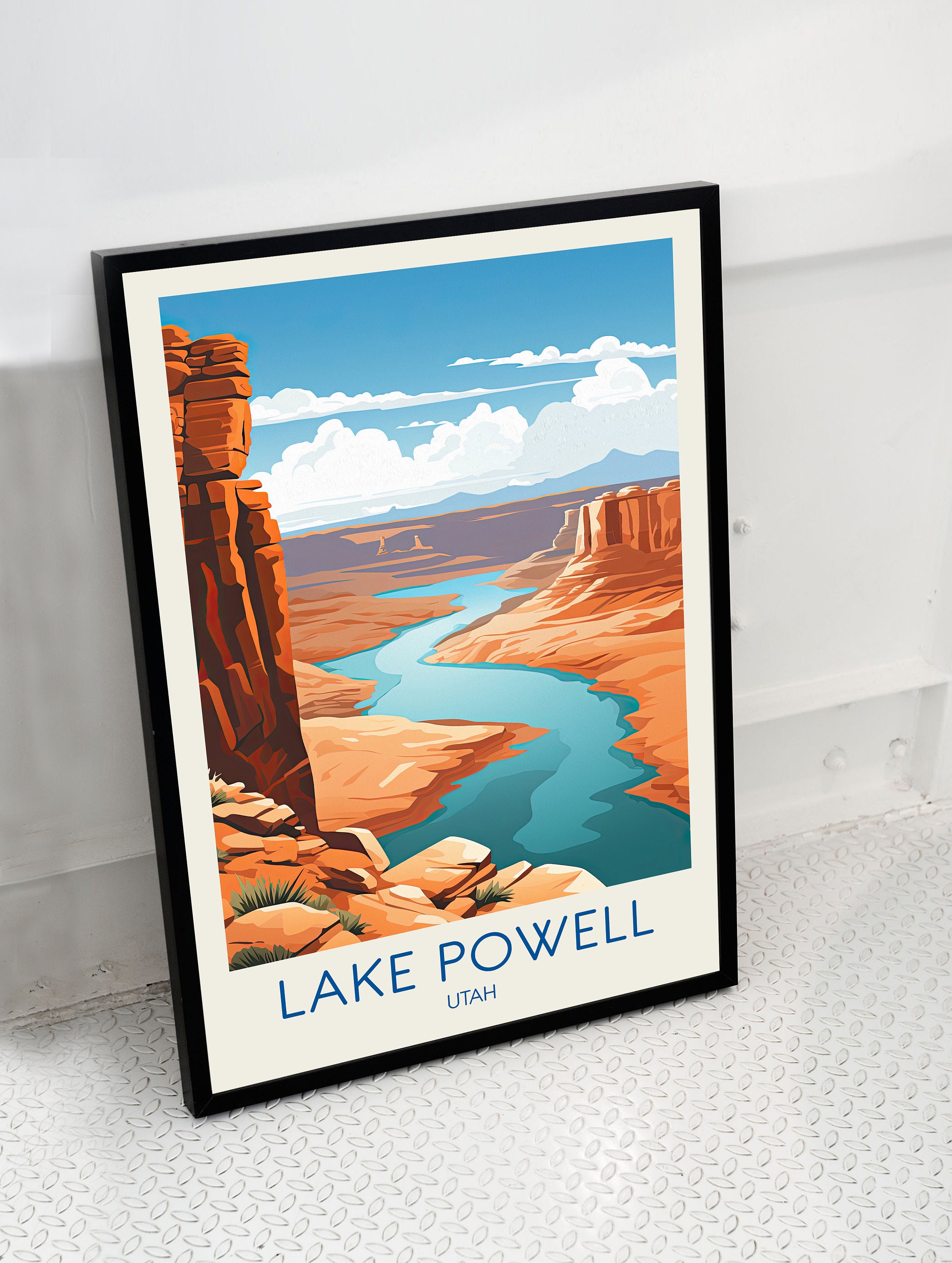 Lake Powell Poster Lake Powell Art Utah Print Utah Travel - Etsy Australia