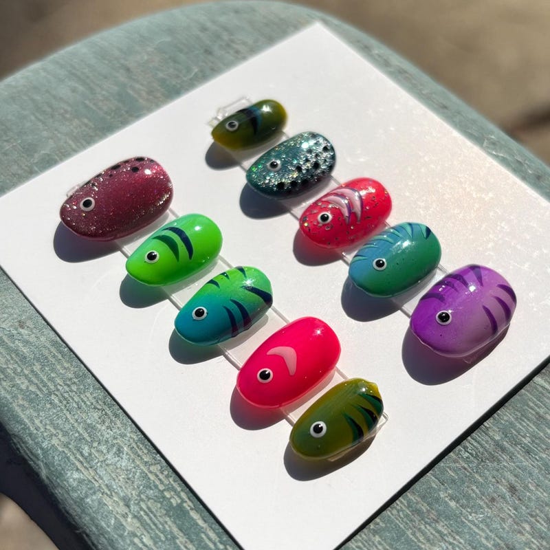 Fishing Lure Nails - Etsy