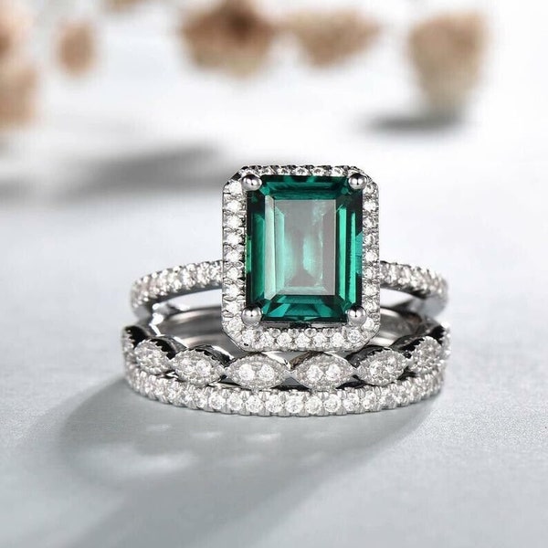 Gemstone Ring Set - Etsy