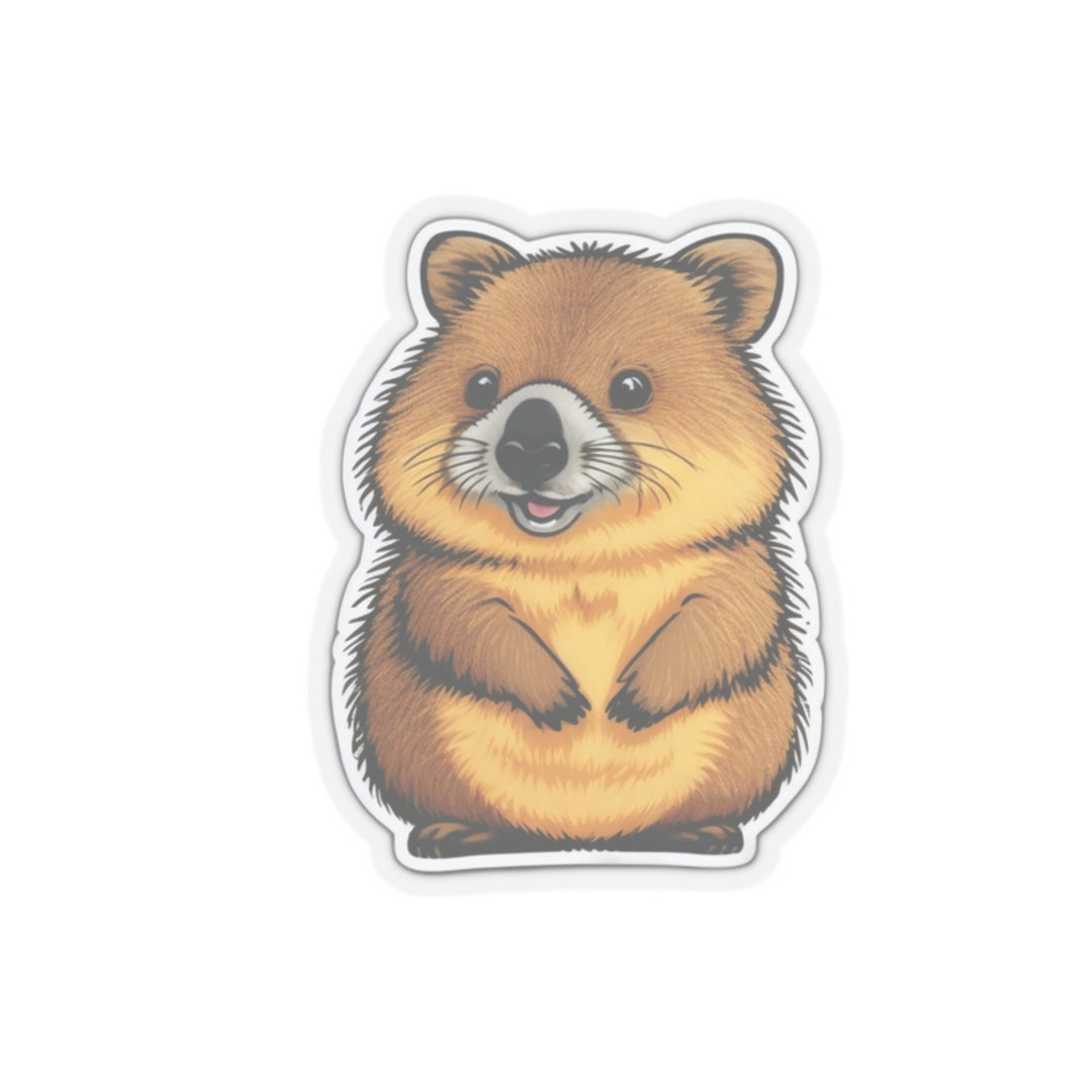 Cute Quokka Sticker, 3d Stickers Matte Vinyl Sticker Funny Sticker ...