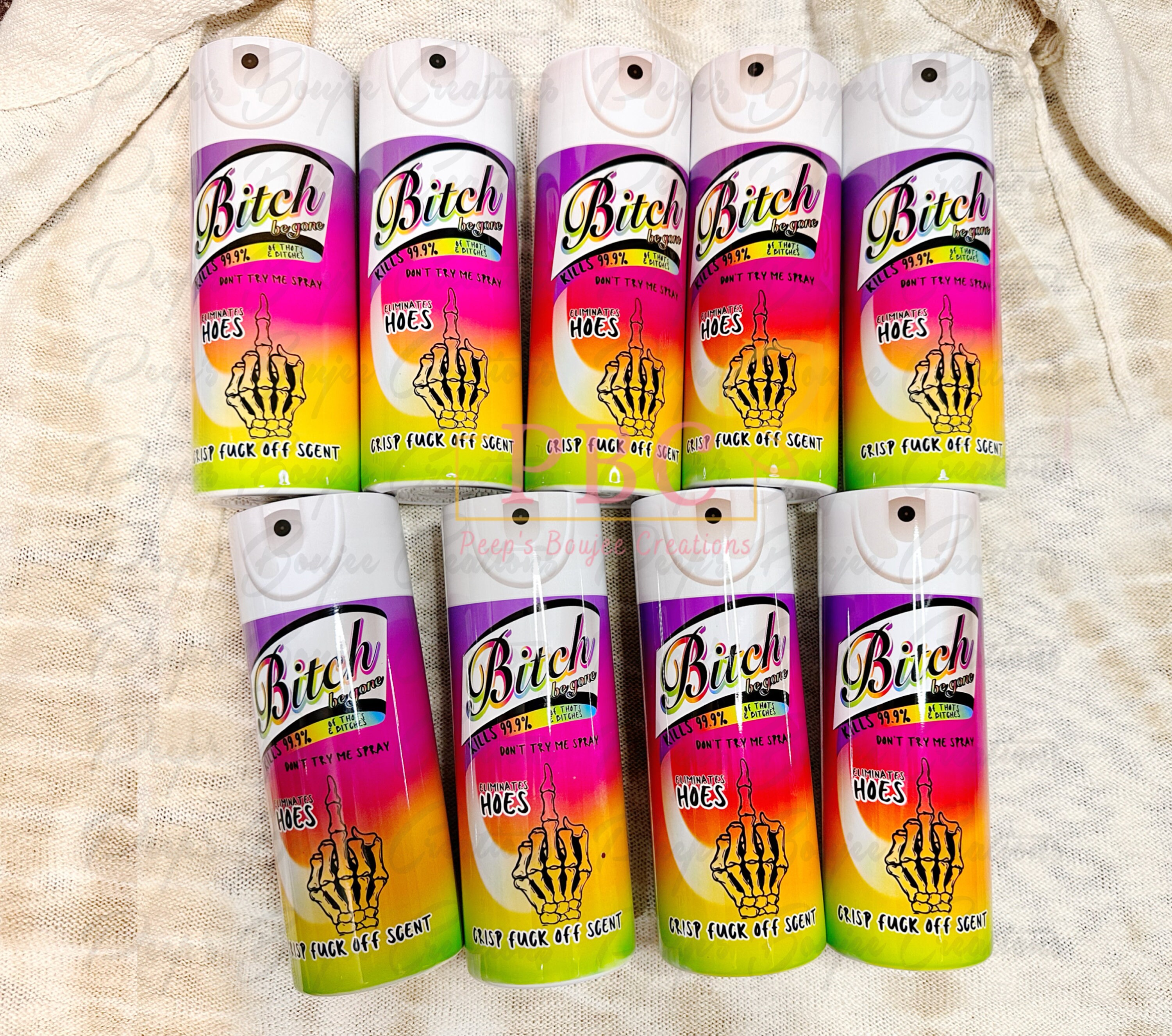 Bitch Be Gone FAUX Spray Sublimation Tumbler - Etsy