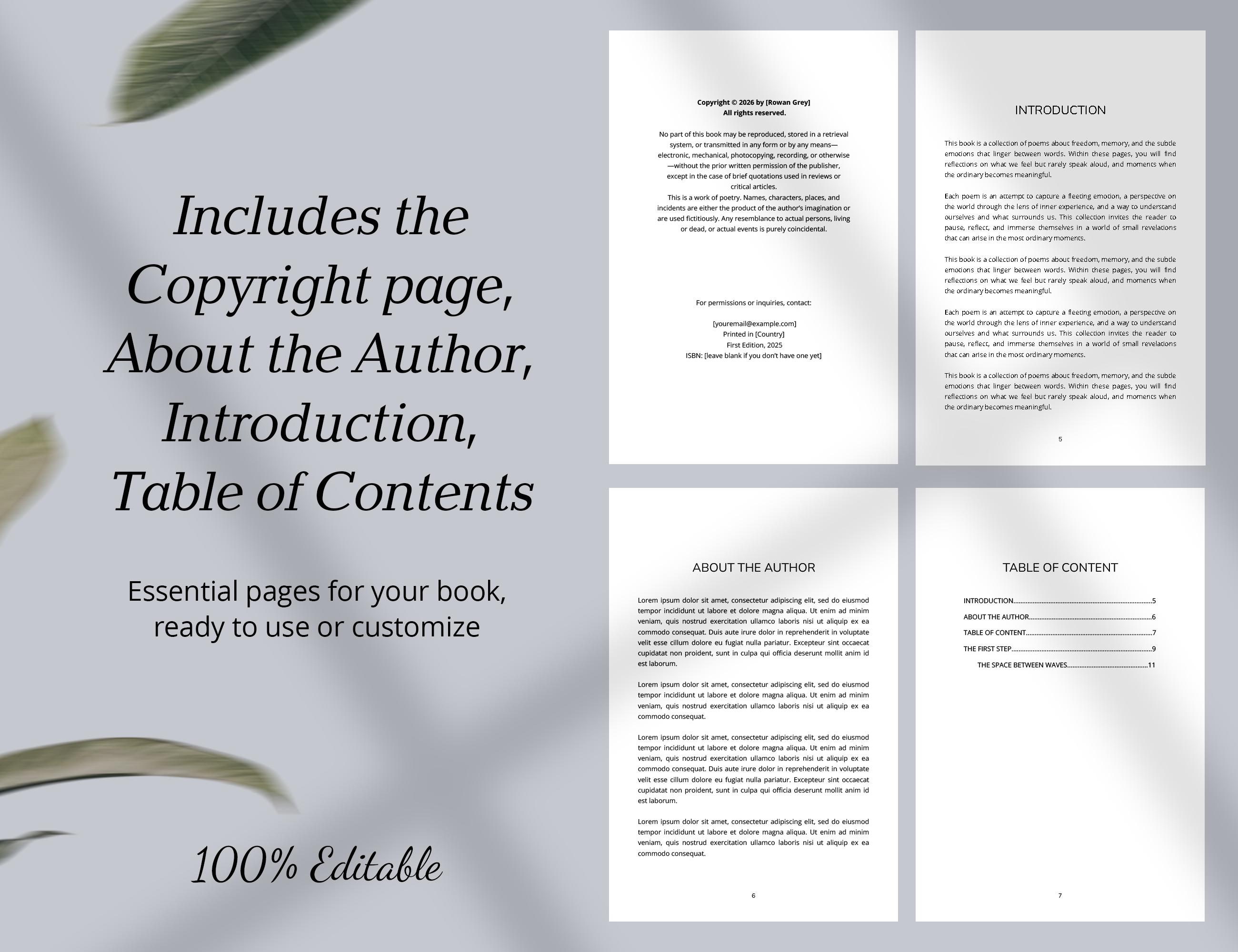 Canva Book Template 6x9, Editable Book Interior Layout for KDP & Self ...