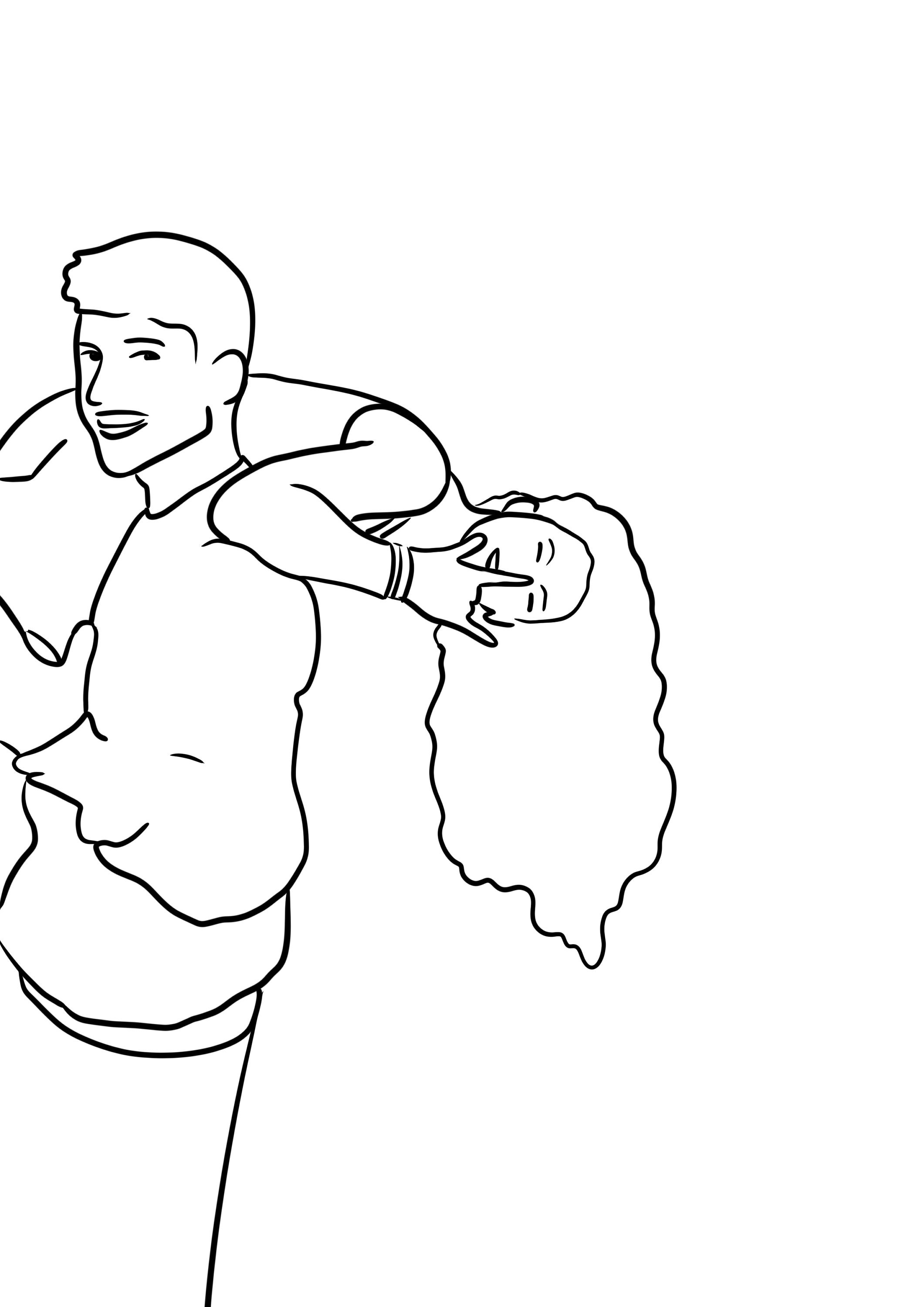 Custom Line Drawing Simple Line Art Commission Portrait - Etsy