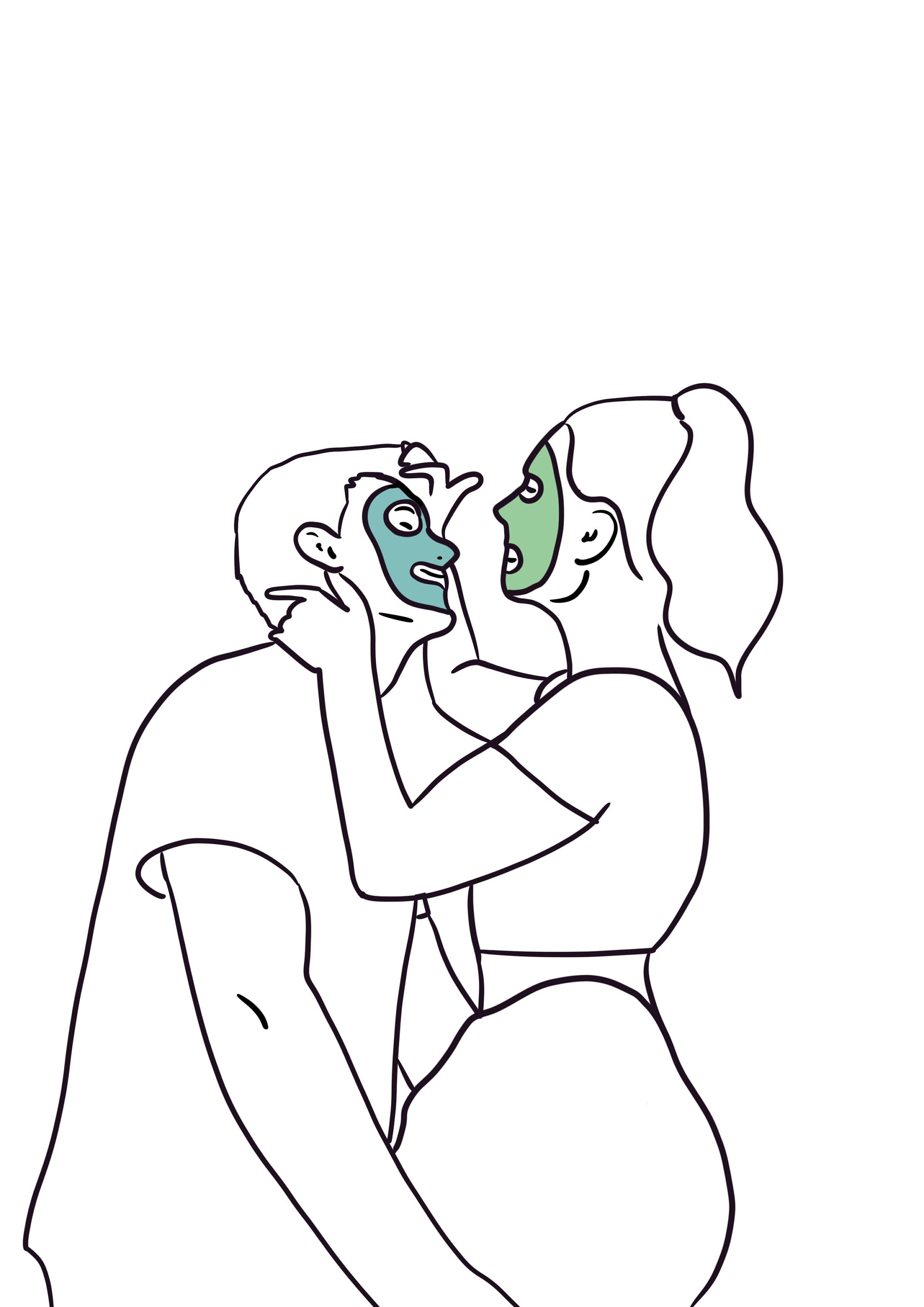 Custom Line Drawing Simple Line Art Commission Portrait - Etsy