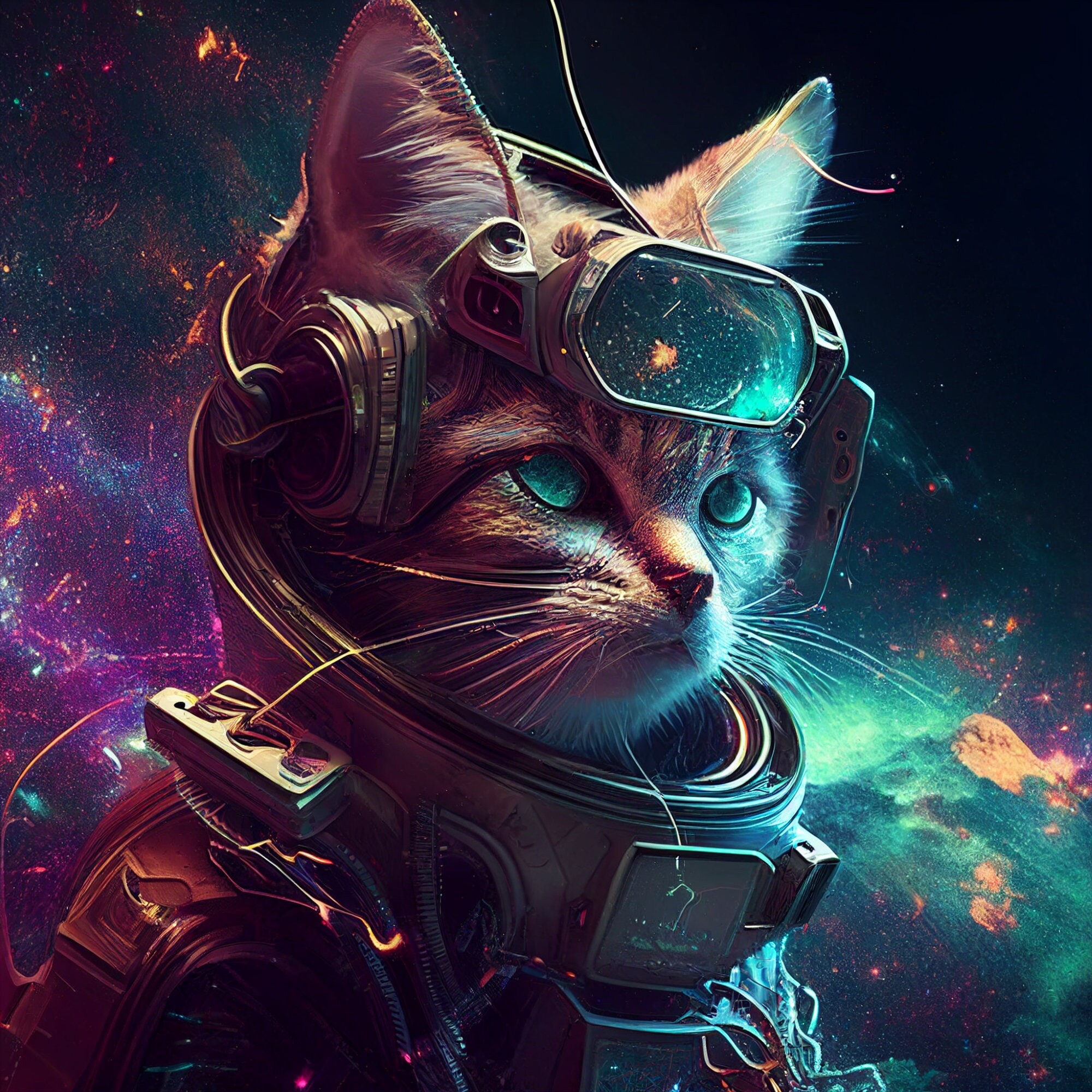 Exotic Kitty Cyberpunk Cat Futuristic Kitty AI Generated Art - Etsy