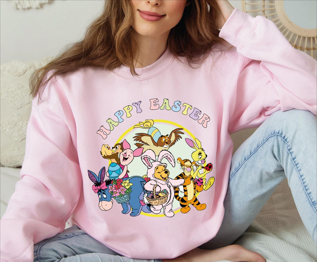 Winnie the Pooh Easter Shirt, Disneyland Happy Easter, Pooh Bear Retro ...