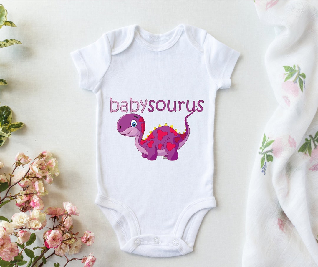 Babysaurus Onesie Baby Saurus Dinosaur Baby Onesie Dinosaur - Etsy