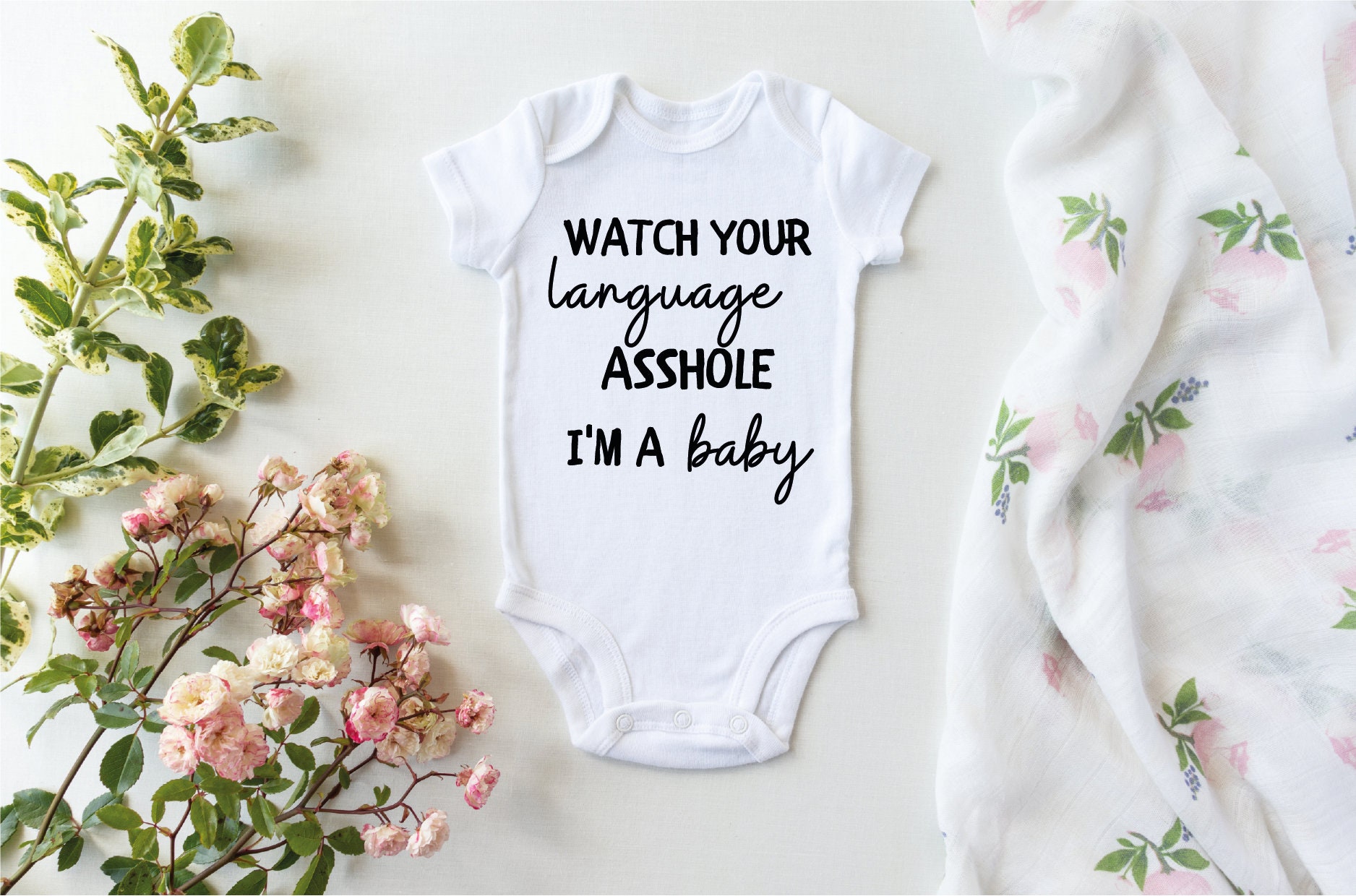 Watch Your Language Onesie sold by Ranee Digno | SKU 42438316 | Printerval