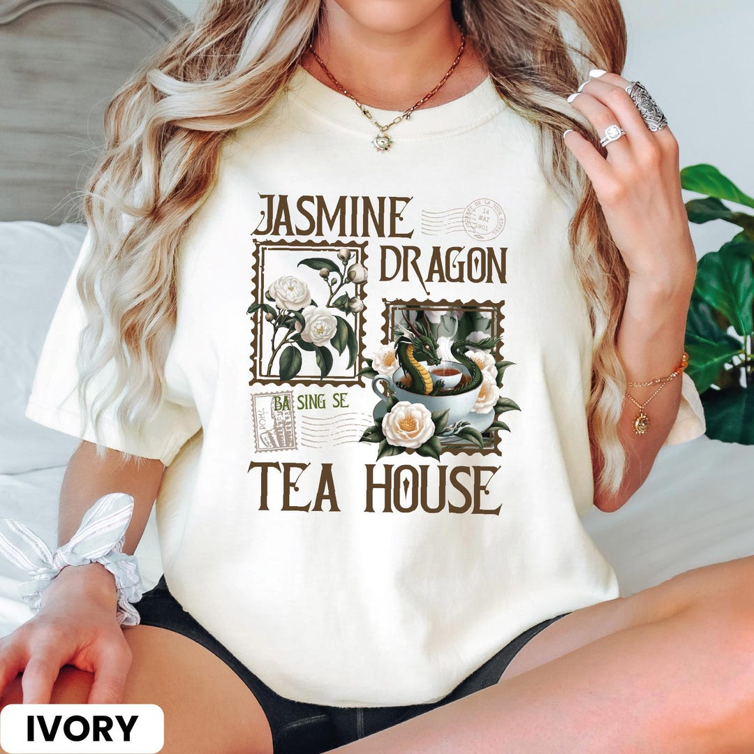 Comfort Colors Jasmine Dragon Tea Shop Shirt, Anime Lover's Gift, Uncle ...