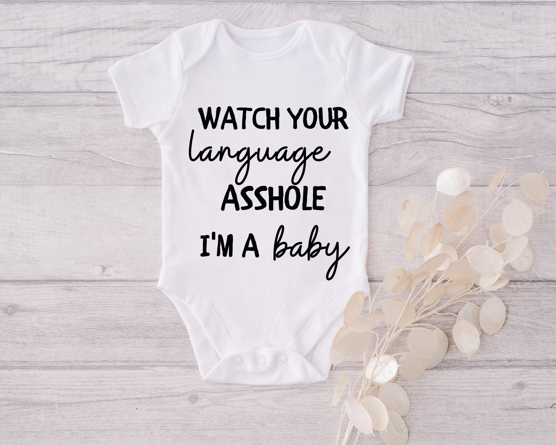 Watch Your Language Onesie sold by Ranee Digno | SKU 42438316 | Printerval