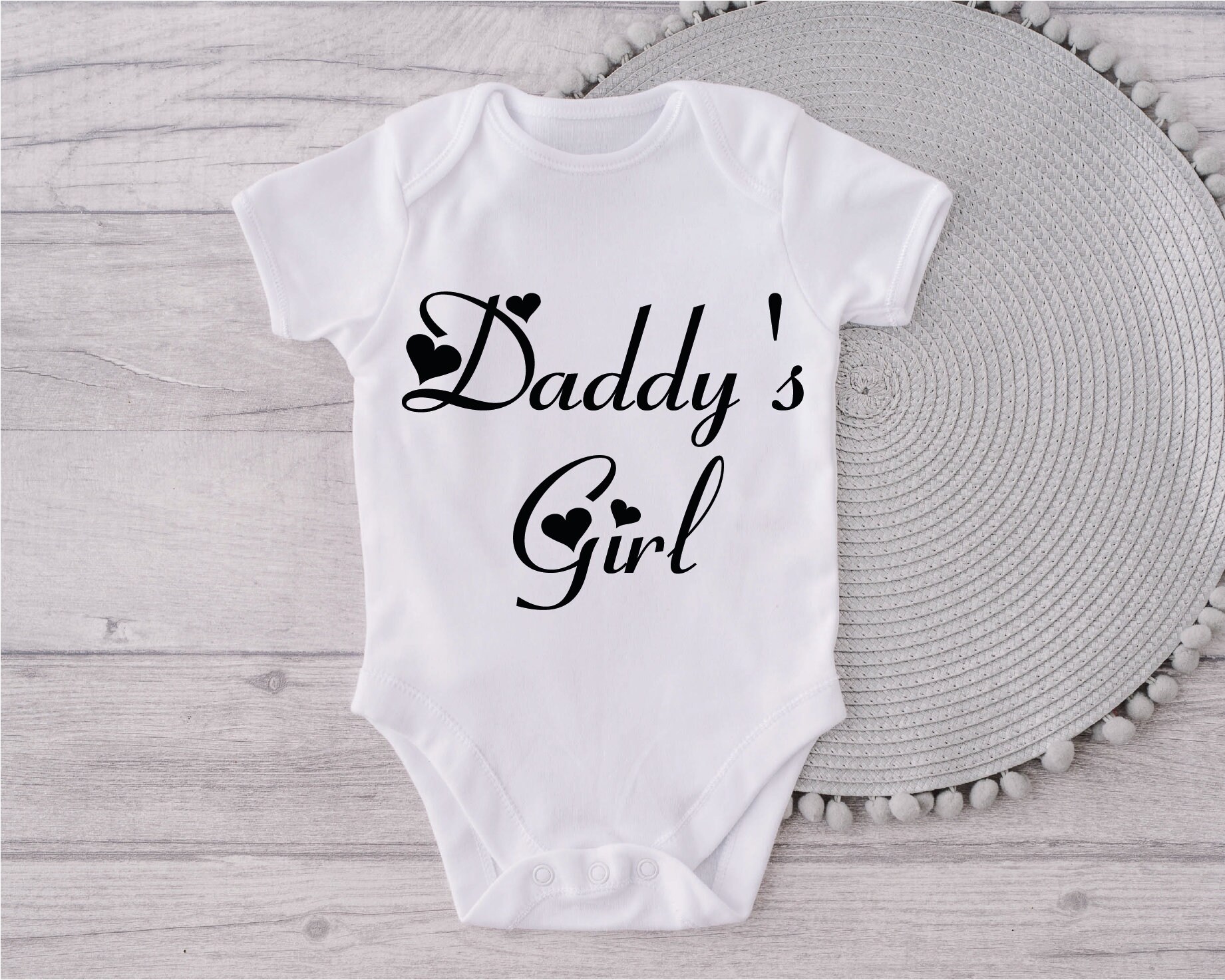 Daddys Girl Bodysuit Cute Girl Onsie Daddys Girl Etsy