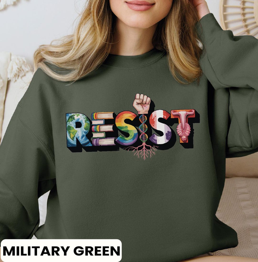 Resist Sweatshirt and Hoodie, Bold Statement Hoodie for Activists ...