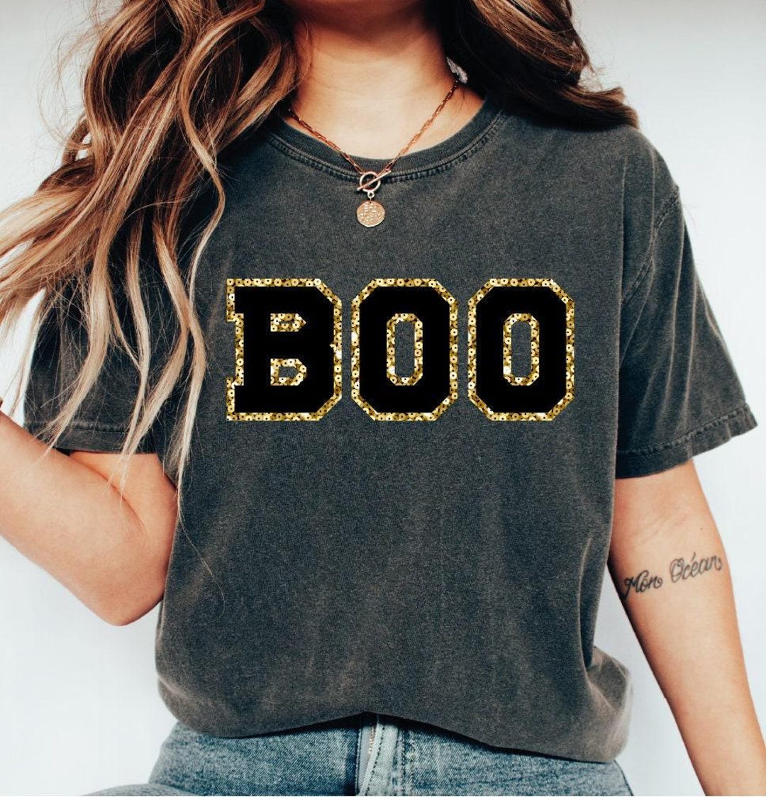 Boo Crew Shirt, Holloween BOO Shirt, Women Halloween T-shirt, Halloween ...