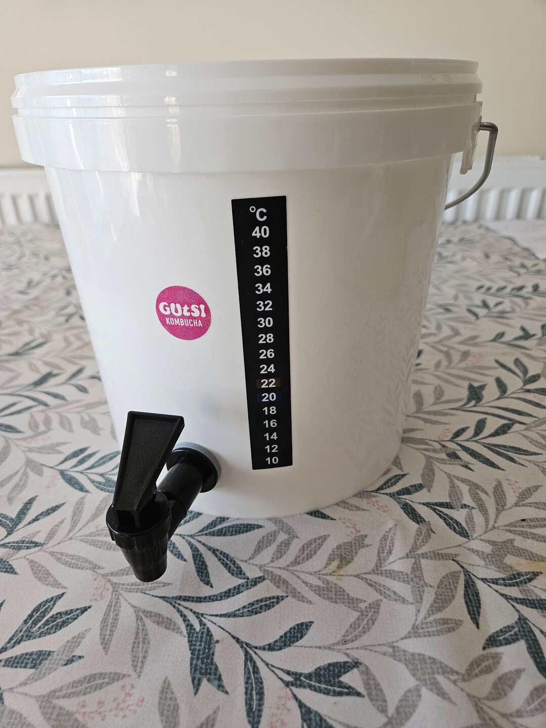 5 Litre Brewing Bucket With Tap and Temperature Strip - Etsy