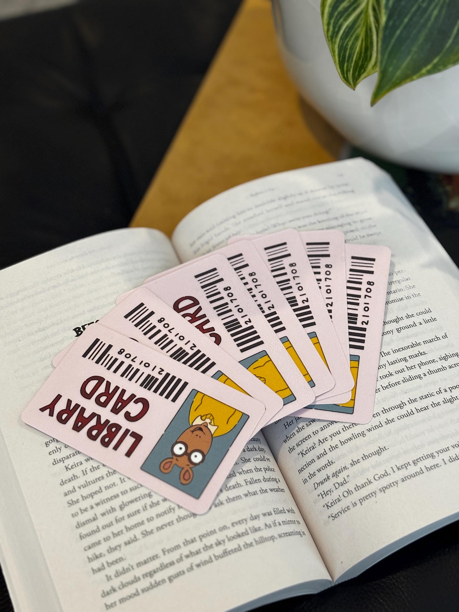 Handmade Arthur-inspired Library Card Bookmark – Nostalgic Cartoon ...