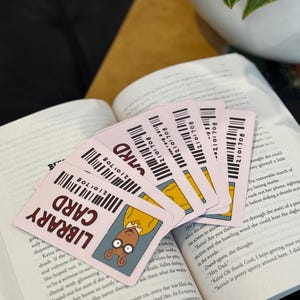 Handmade Arthur-inspired Library Card Bookmark – Nostalgic Cartoon ...