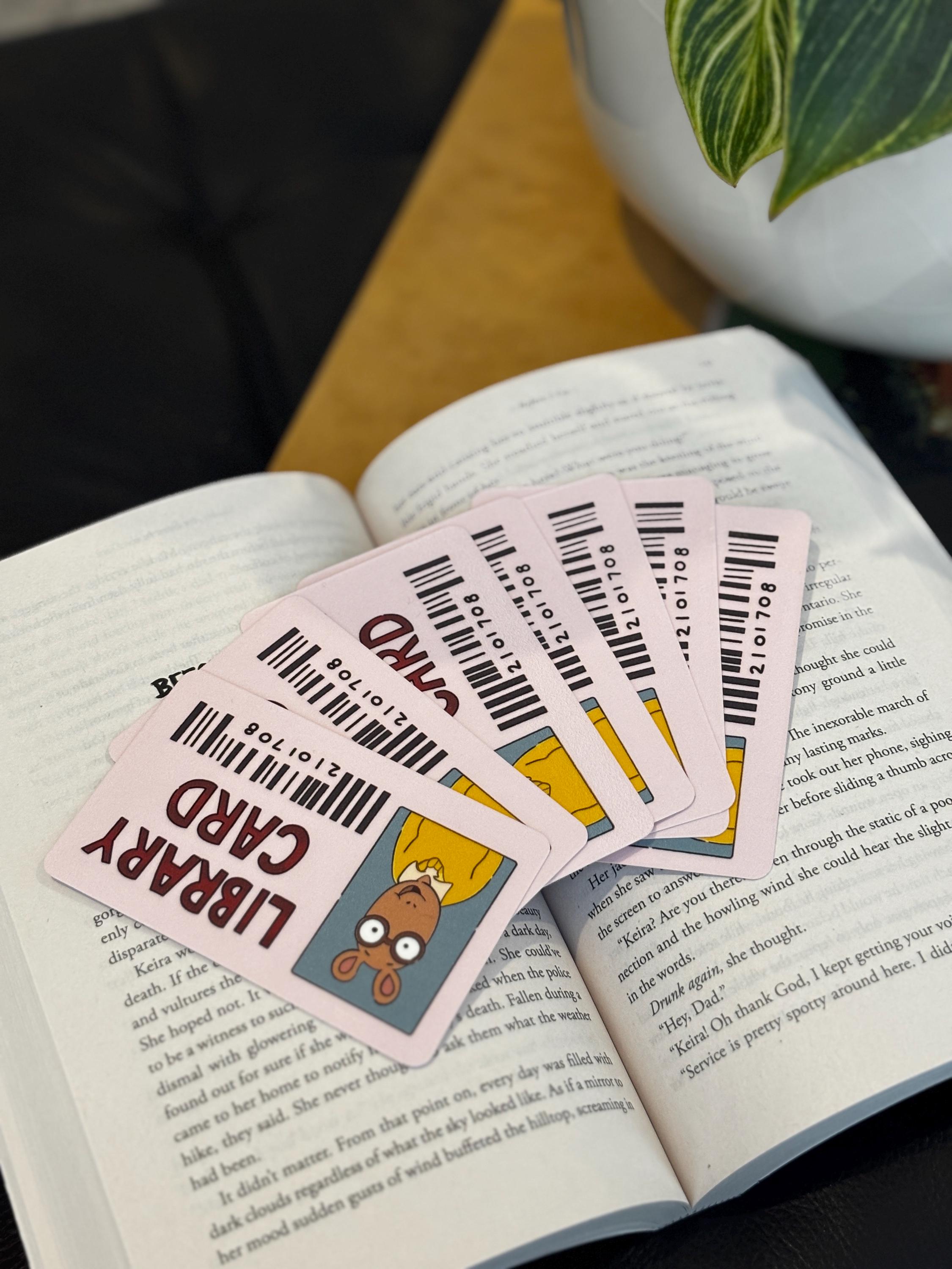 Handmade Arthur-inspired Library Card Bookmark – Nostalgic Cartoon ...
