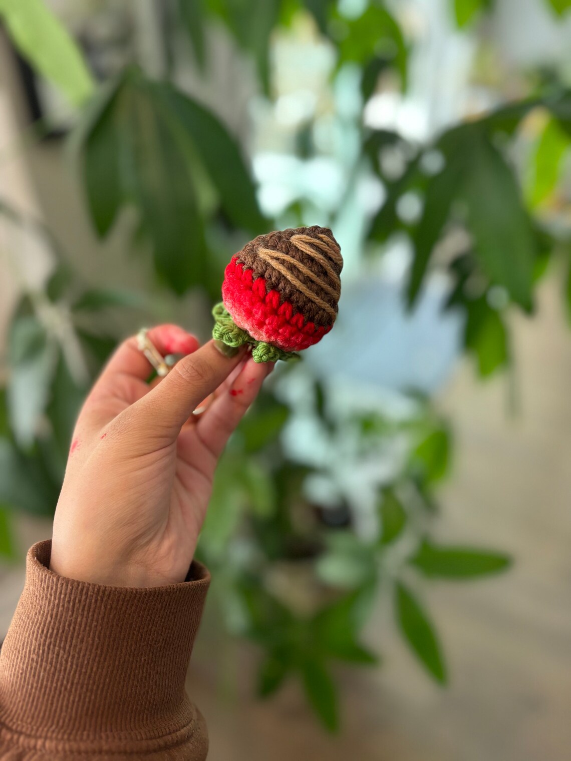 Gift of Sweet Love: Handmade Crochet Chocolate Covered Strawberry ...