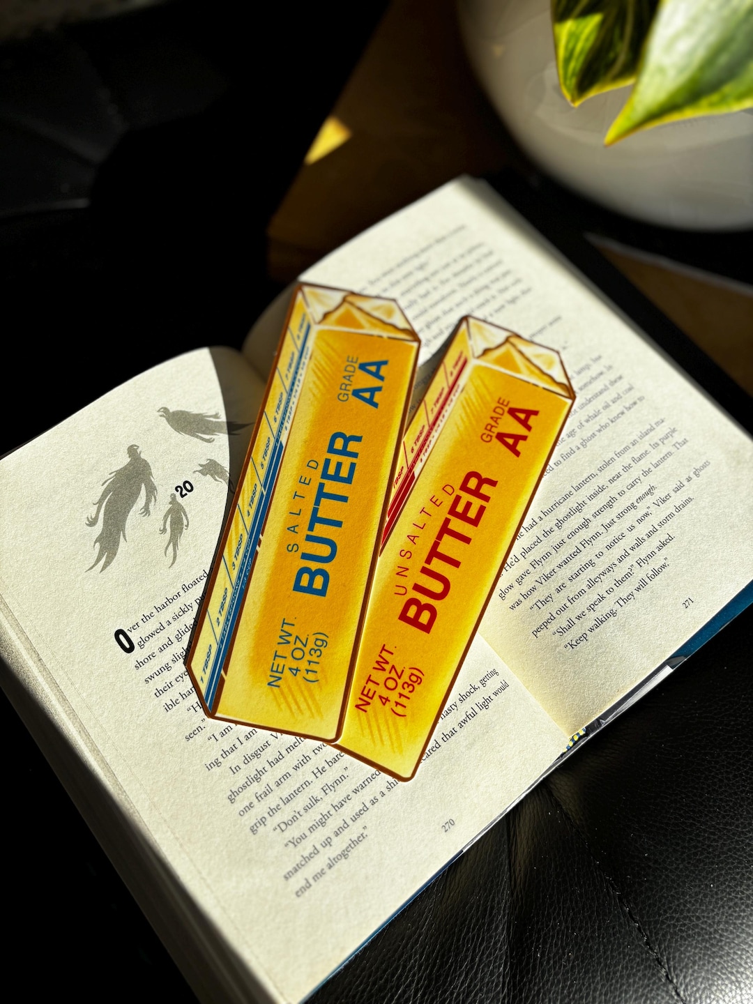 Unique Hand-drawn Stick of Butter Bookmark – Personalized Salted or ...