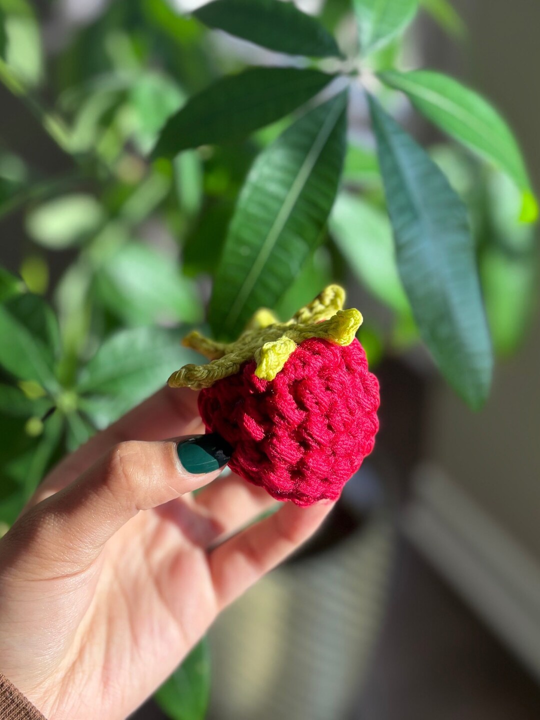 Sweet Raspberry Crochet Keychain - Handmade With Love - Etsy