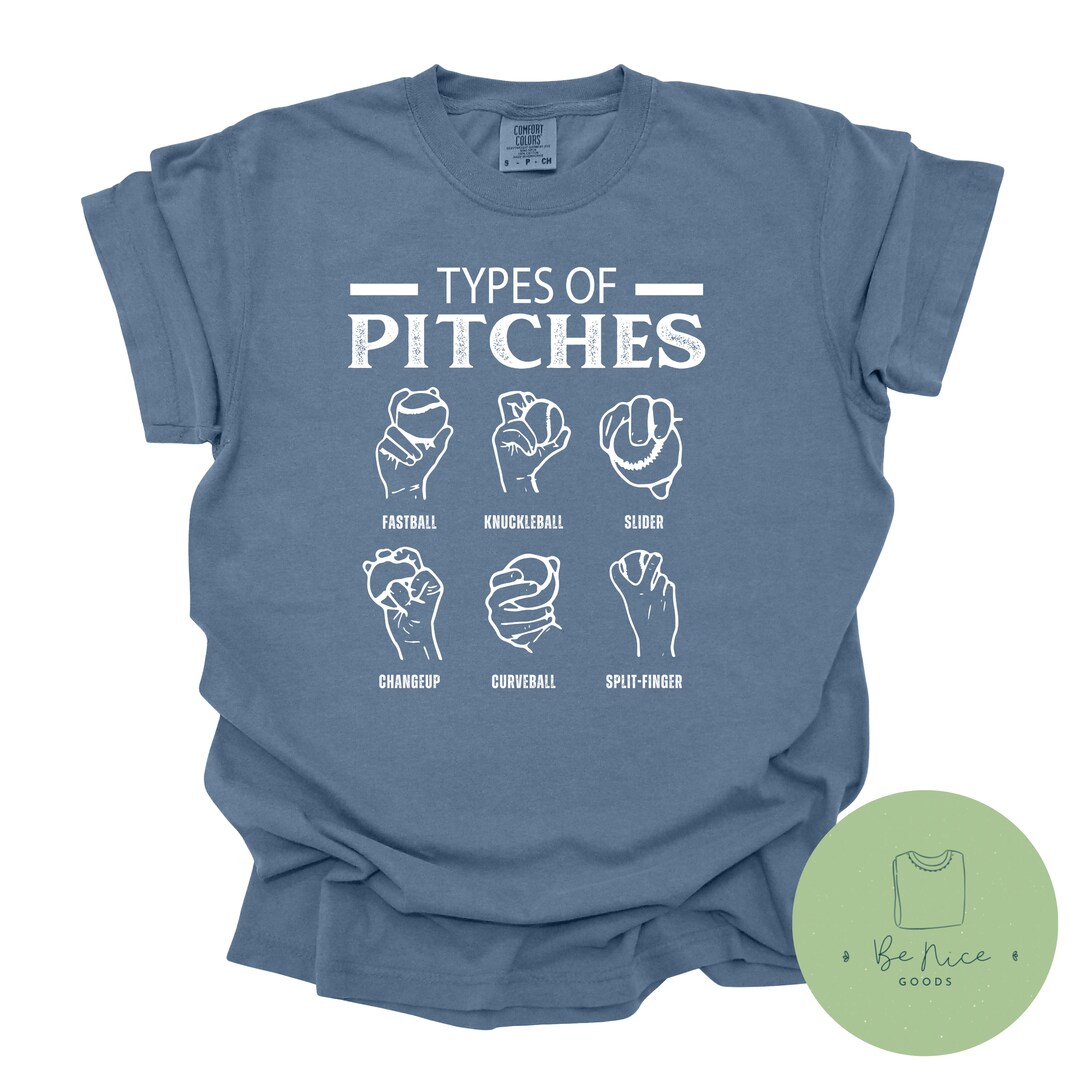 Types of Pitches Comfort Colors Shirt Sports Shirt, Baseball Shirt ...
