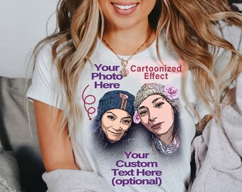T Shirt Custom Photo Portrait - Etsy