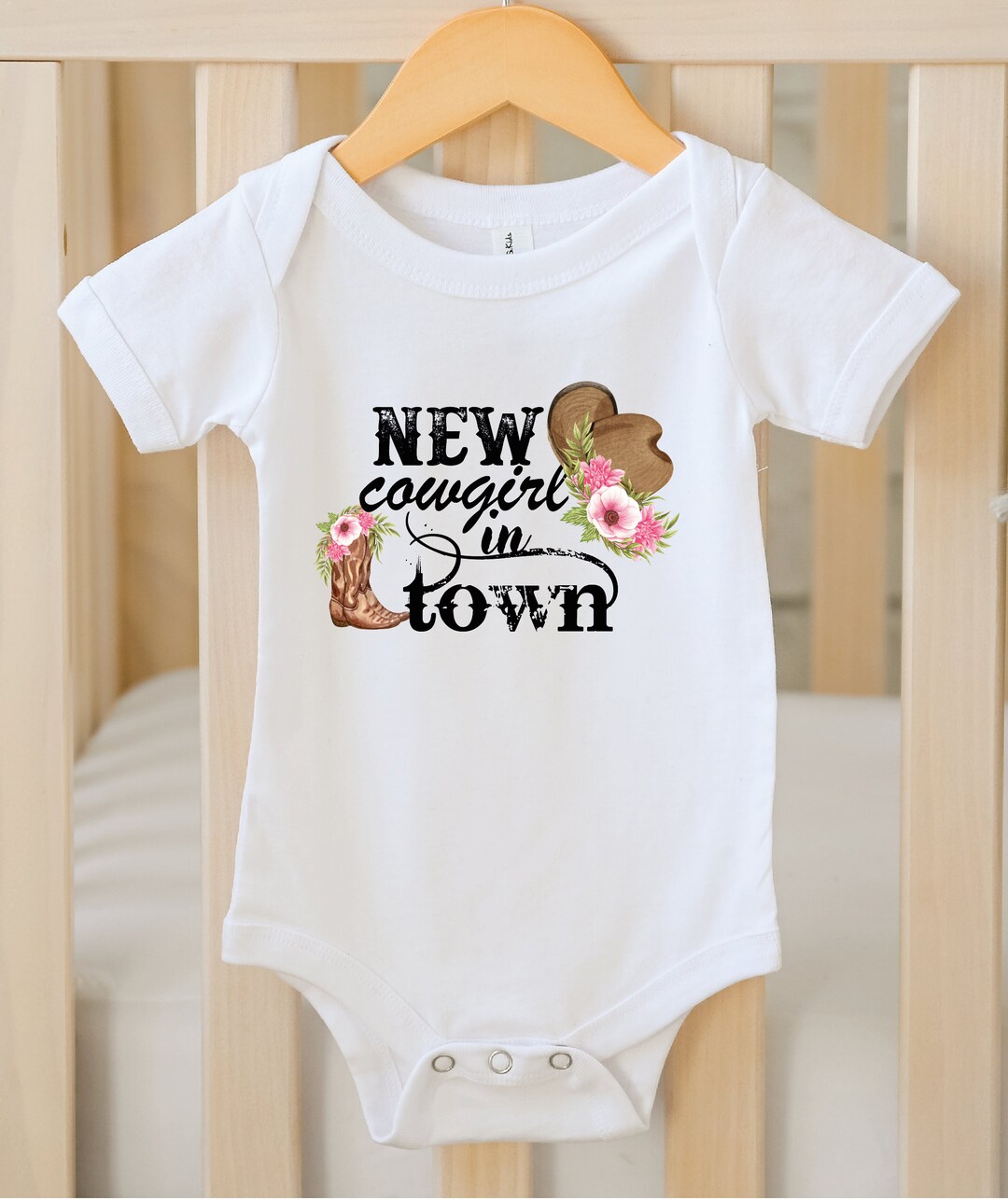 New Cowgirl in Town Bodysuit, Cowgirl Bodysuit, Cowgirl Toddler Shirt, Rodeo Baby Bodysuit BB-08 ...