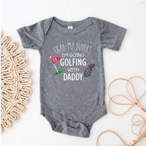 Custom Golfing With Daddy Bodysuit, Daddy's Golfing Buddy Bodysuit ...