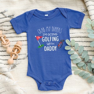 Custom Golfing With Daddy Bodysuit, Daddy's Golfing Buddy Bodysuit ...