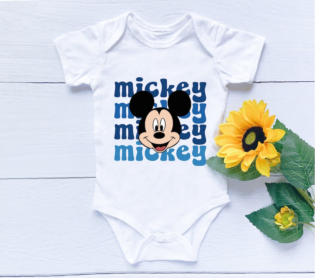Mickey Mouse Baby Outfit, Mickey Mouse Baby Boy Bodysuit, Toddler ...