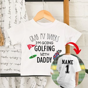 Custom Golfing With Daddy Bodysuit, Daddy's Golfing Buddy Bodysuit ...