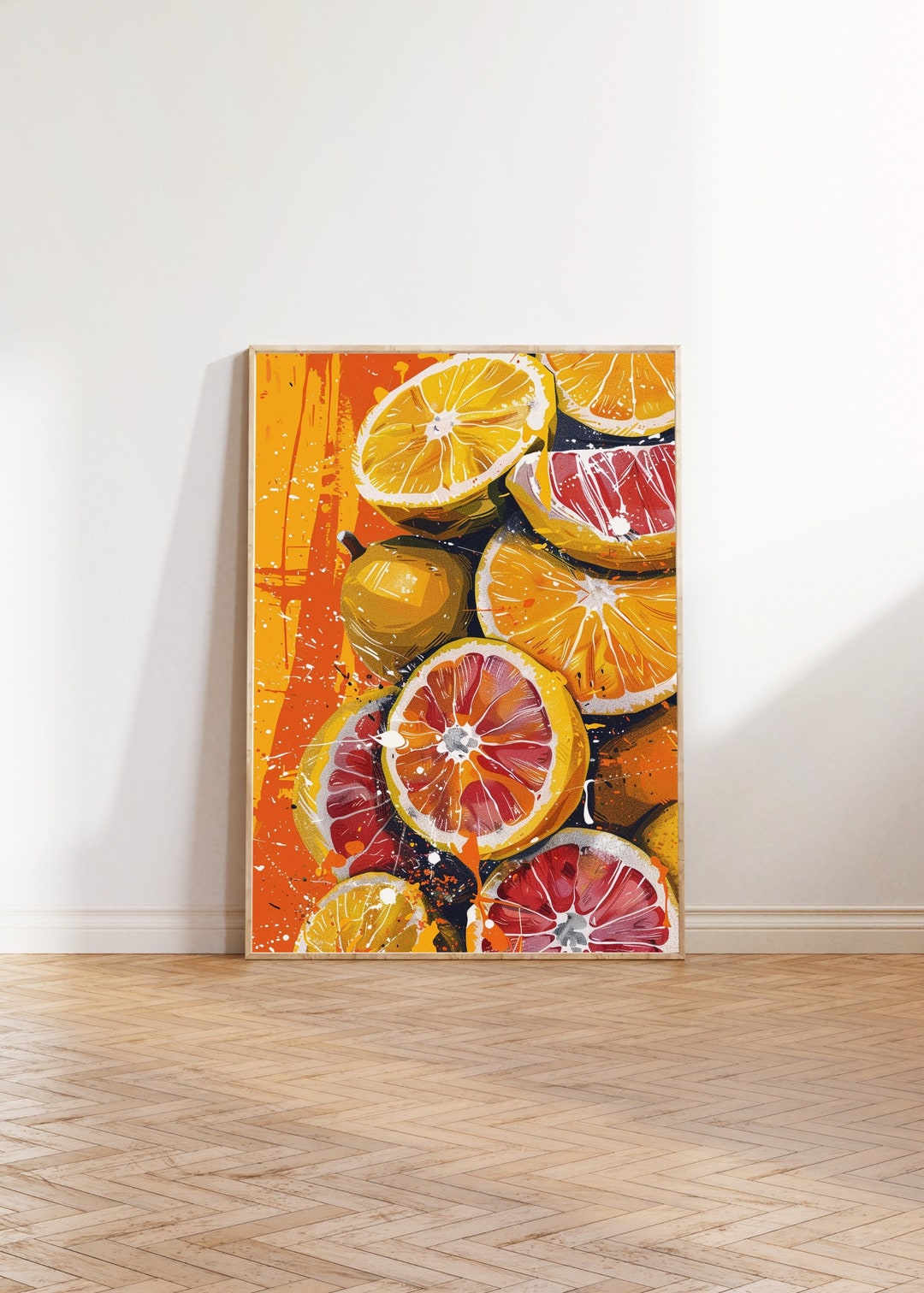 Urban Citrus Graffiti Print, Street Art Citrus Poster, Modern City ...