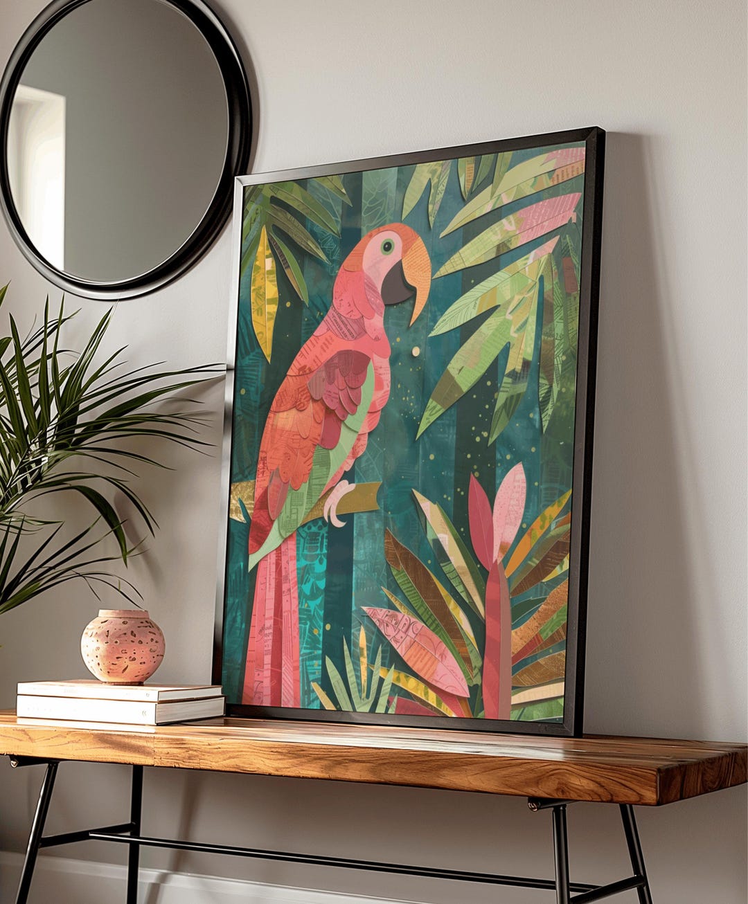 Tropical Bird Poster - Matisse-inspired Art Print, Bold Cut-out Design ...