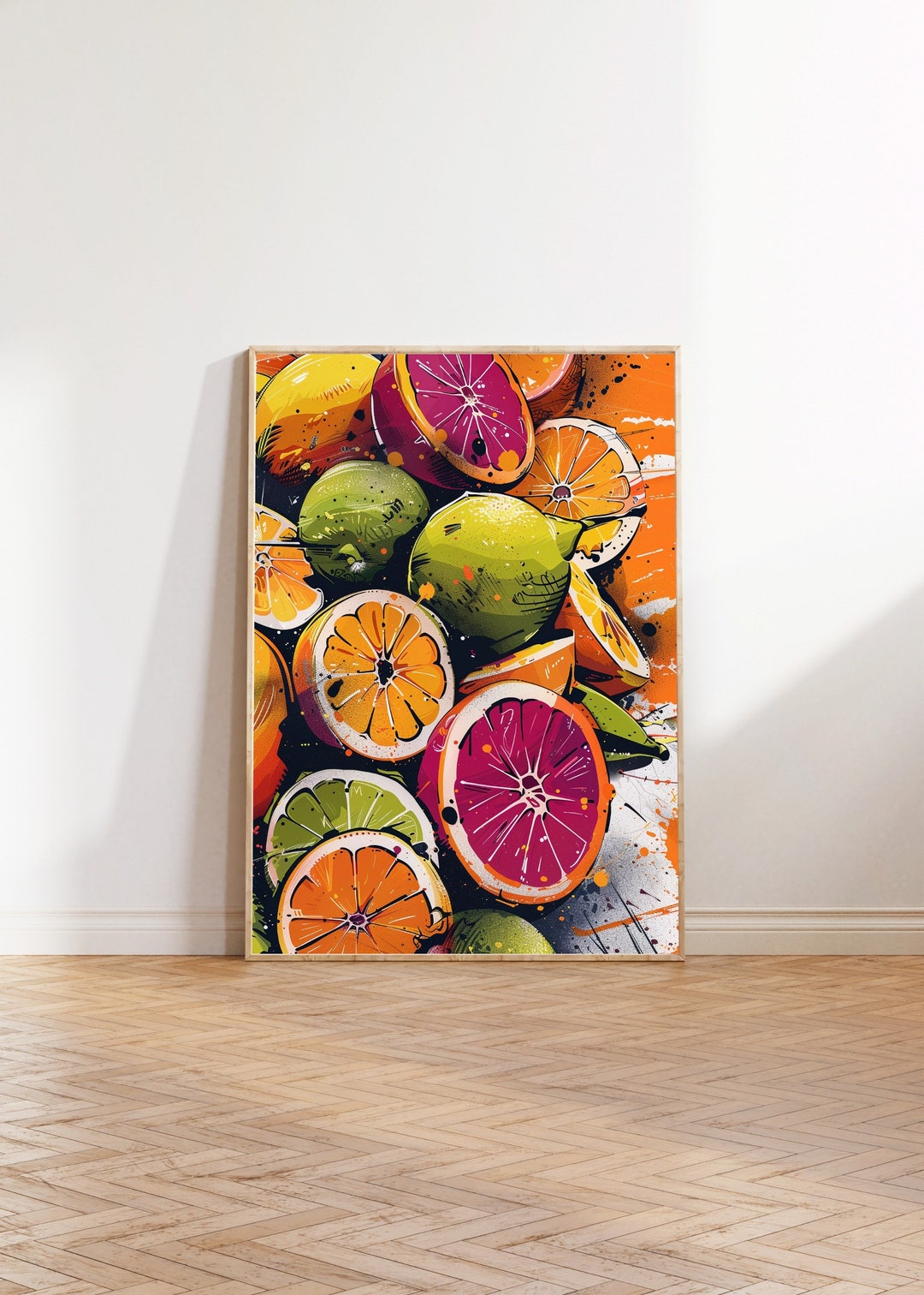 Urban Citrus Graffiti Art Print, Street Style Citrus Collection Poster ...