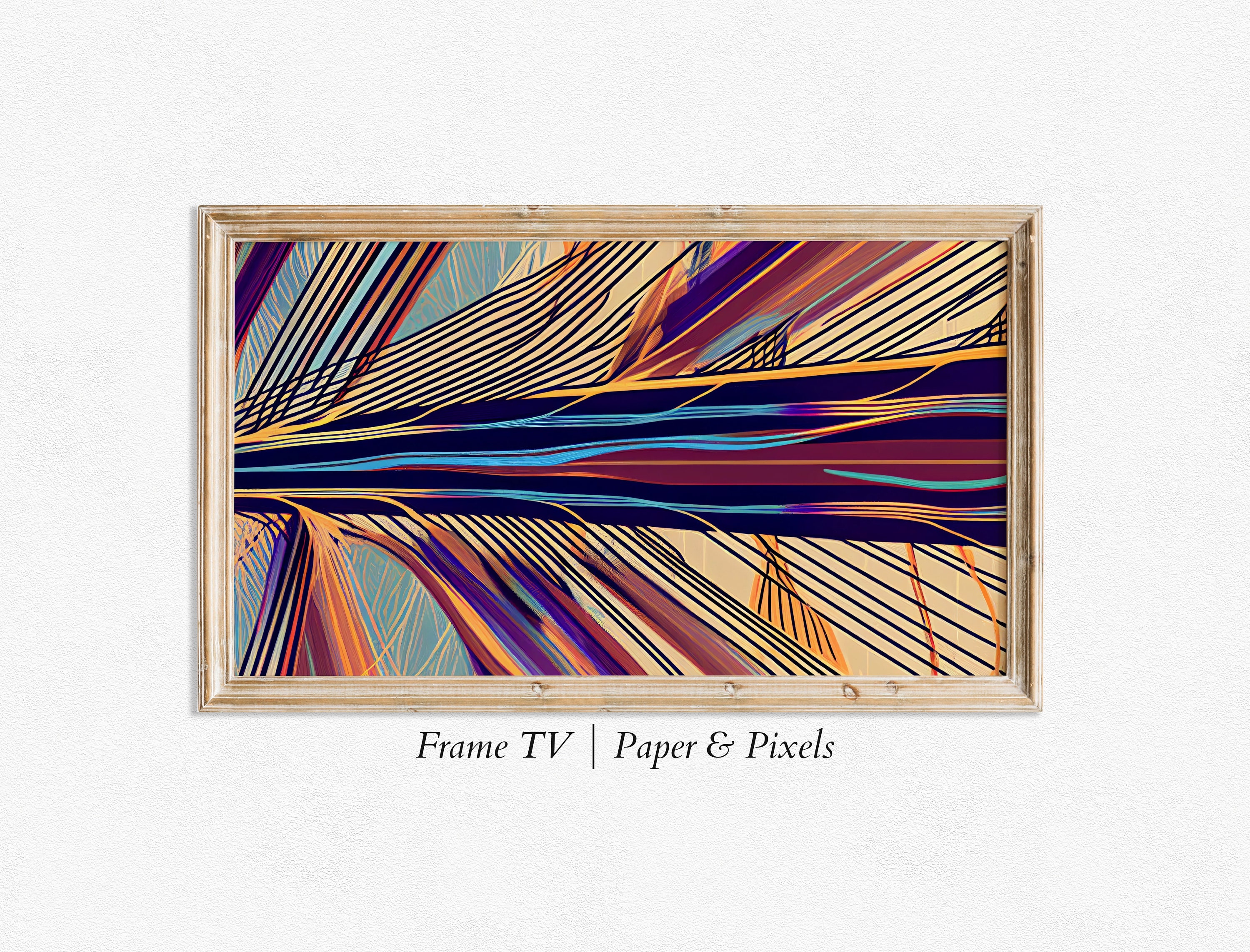 4K Samsung Frame Digital Art Free Spirit Abstarct Boho LG OLED Art for ...