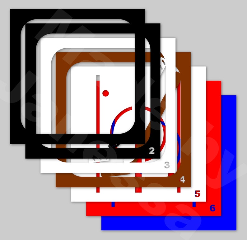 3D HOCKEY Shadow Box Hockey 3D Box Ice Hockey Svg 3D Layered Svg Hockey ...