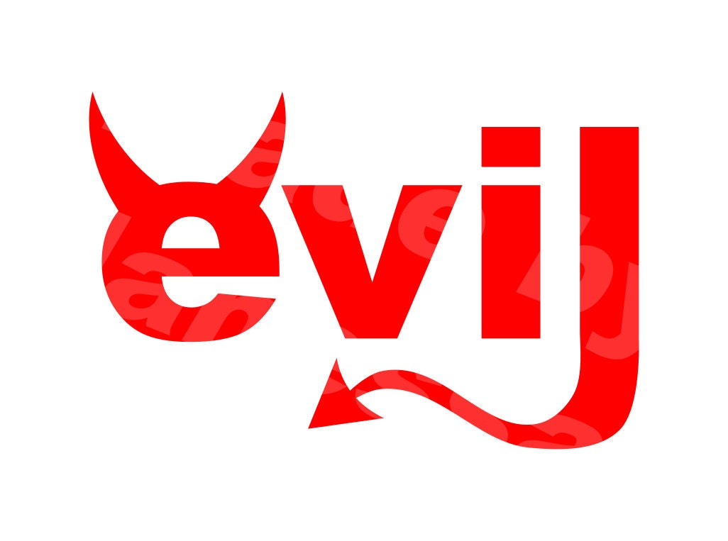 EVIL Svg Devil Horns Svg Devil Tail Svg Evil Devil Svg Evil Cut File ...