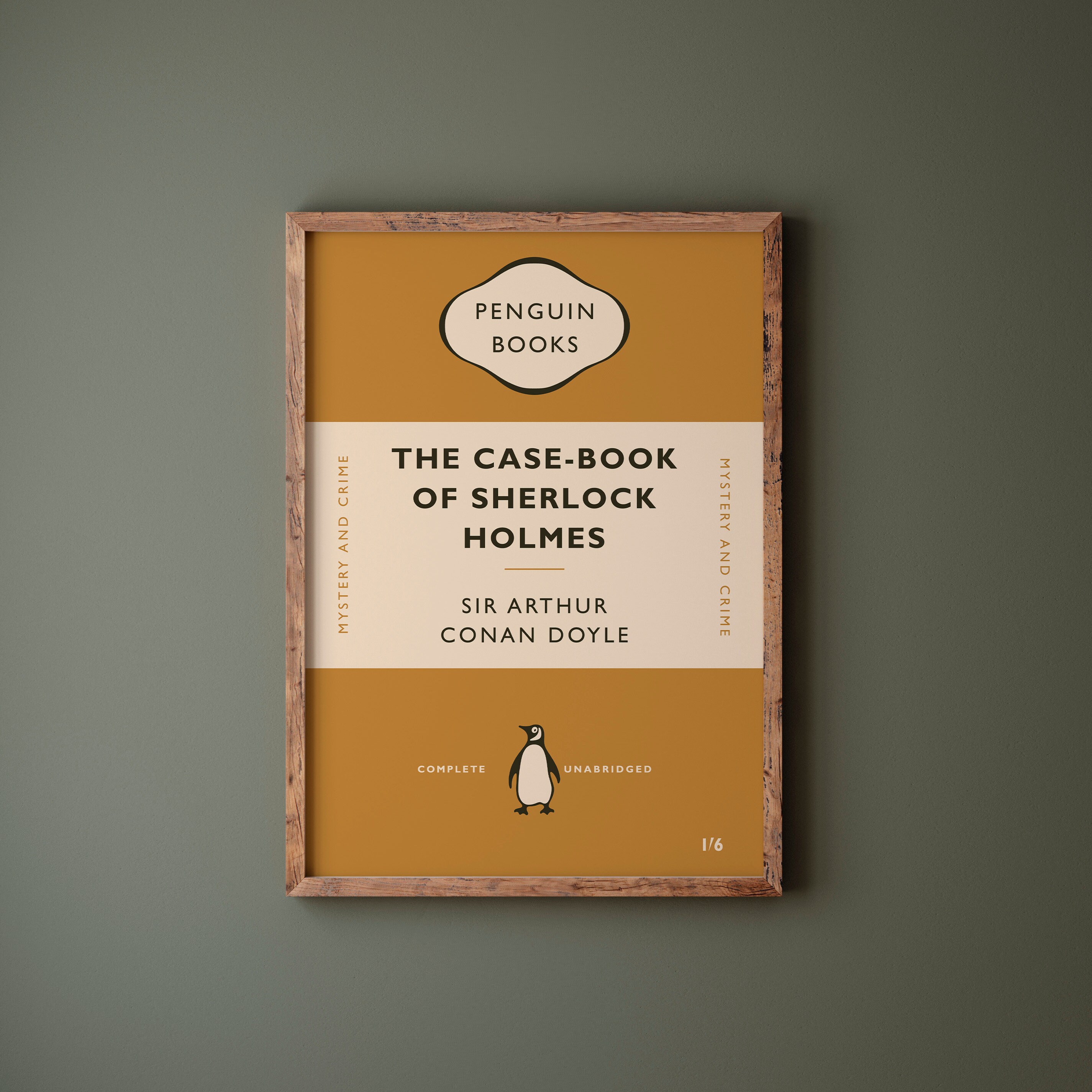 Penguin Vintage Style Book Cover Art Print Retro, Bohemian, Boho ...