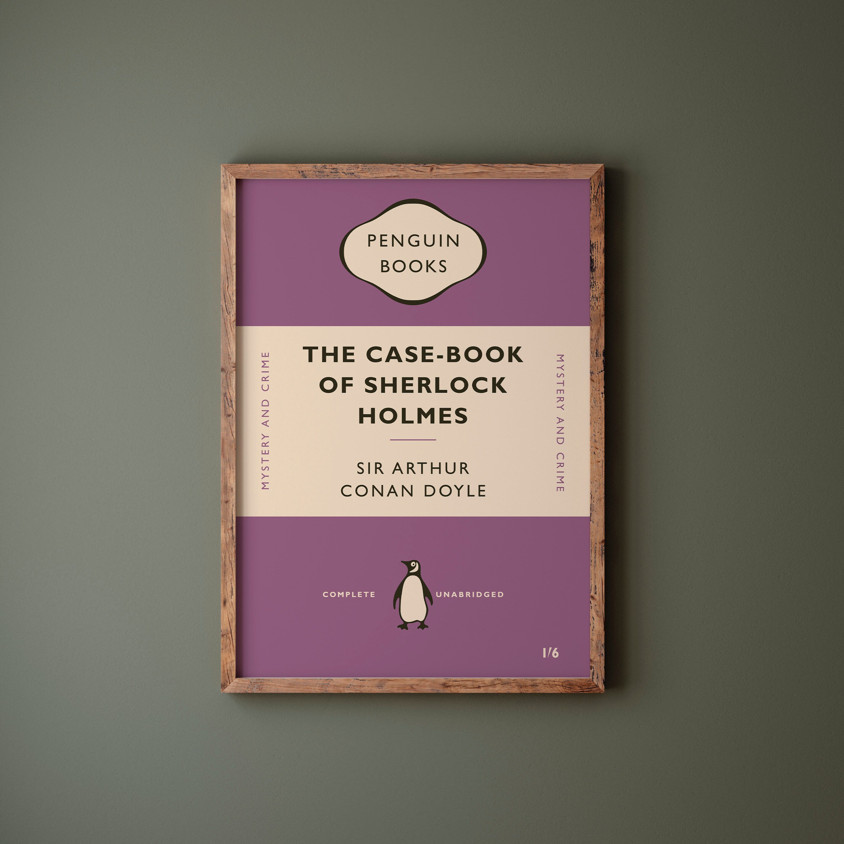 Penguin Vintage Style Book Cover Art Print Retro, Bohemian, Boho ...