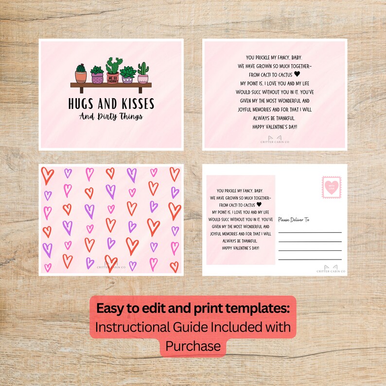 Funny Puns Valentine's Day Printable Card, PDF Print Ready Flat ...