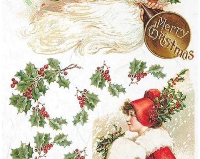 Christmas Rice Paper Decoupage A4 R 0782 - Etsy
