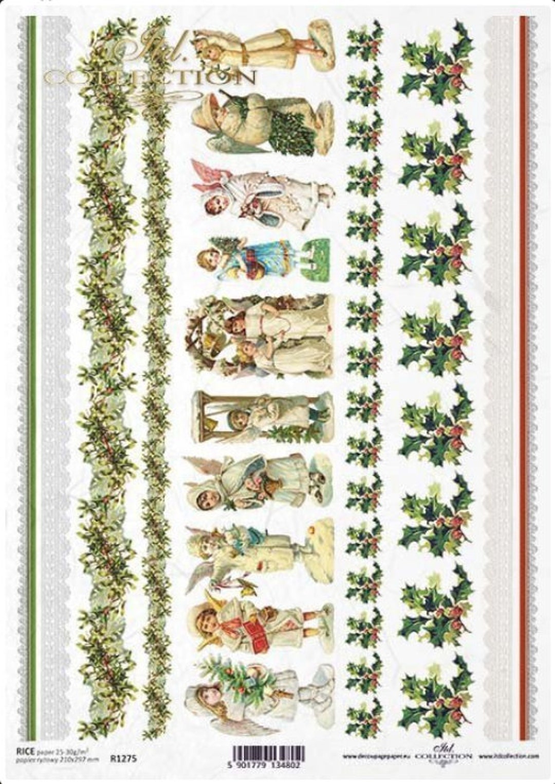 Christmas Rice Paper Decoupage A4 R 1275 - Etsy