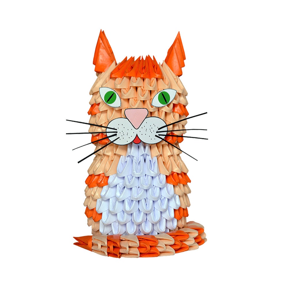 3d Origami Cat Instructions