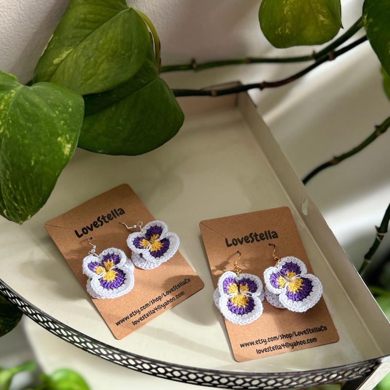Pansy Jewelry - Etsy
