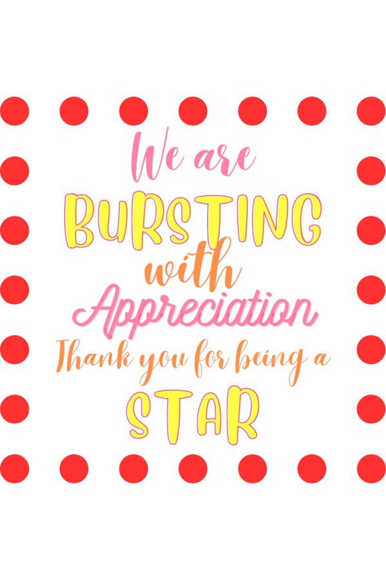 Teacher Appreciation Gift Tags - Etsy