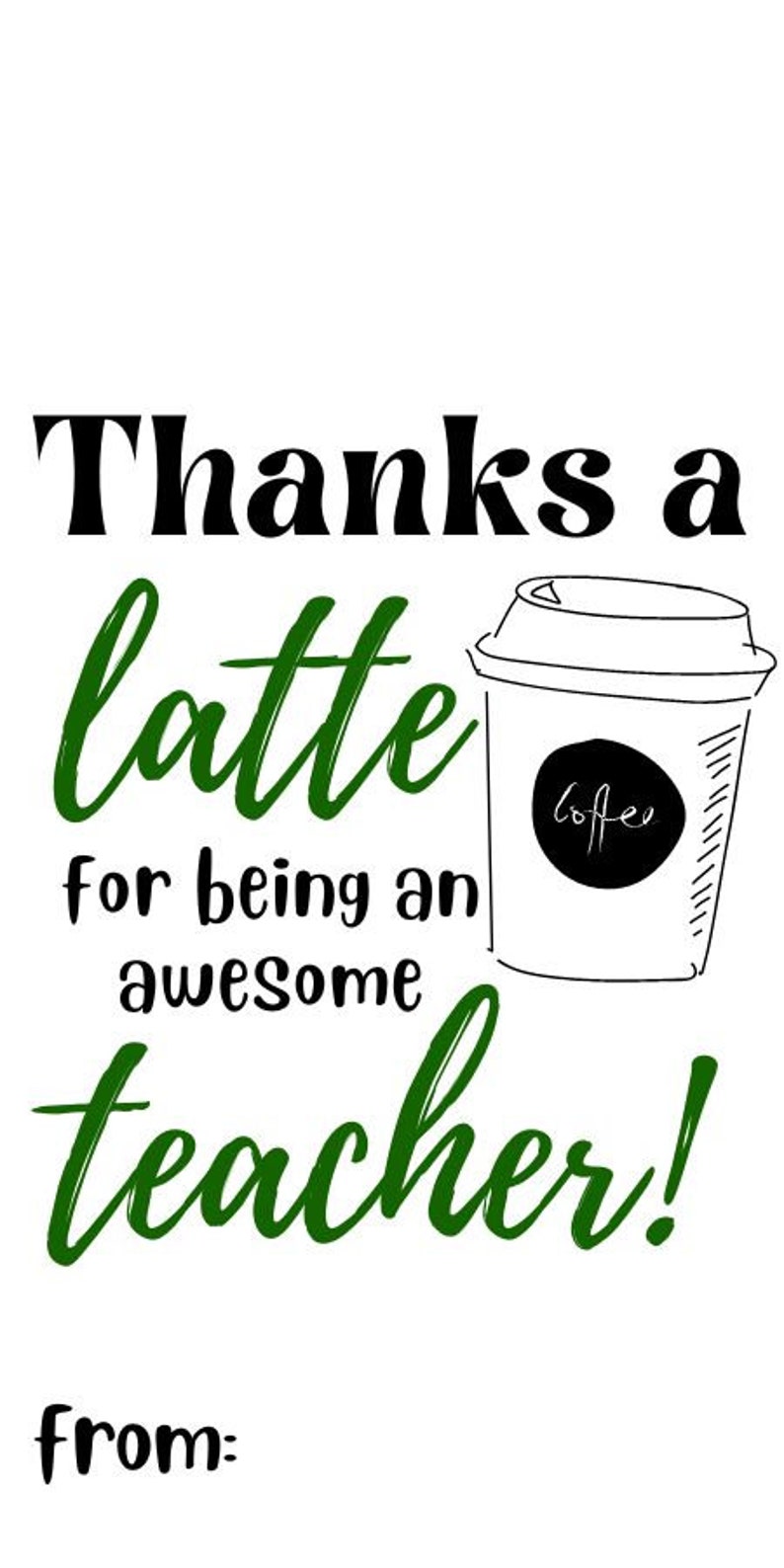 Teacher Appreciation Gift Tags - Etsy