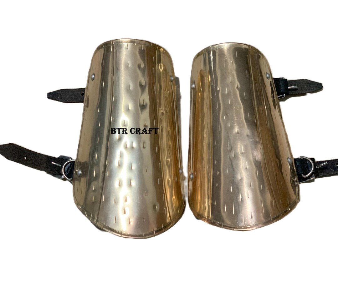 Medieval Brass Finish Arm Guard Armor for LARP, SCA Cosplay and ...