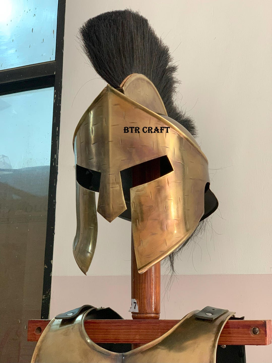 Medieval 300 Spartan Helmet With Arm Bracer Leg Guard Greaves King ...