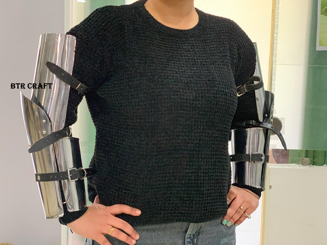 Medieval Knight Full Arm Armor Rerebrace, Vambrace and Elbow Cops ...